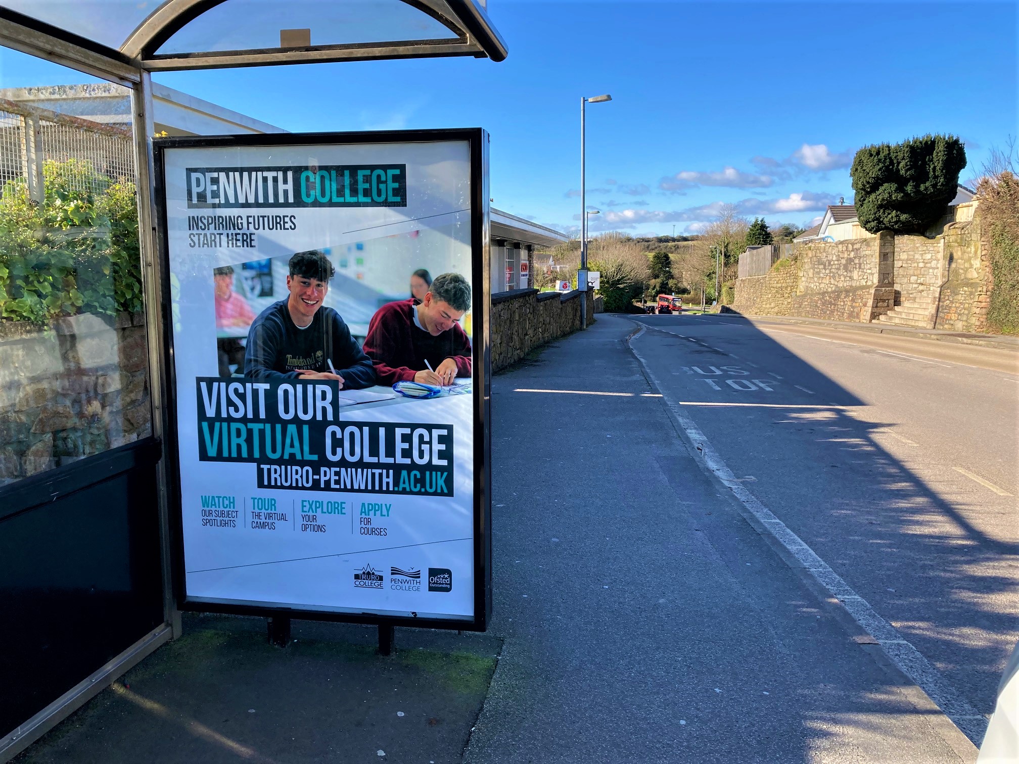 Redruth Shelter 71 Panel 3 Tolgus Hill adjacent TESCO